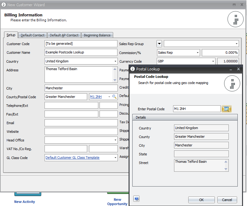 Customer Postcode Lookup – CRM Software | Accounting Software ...